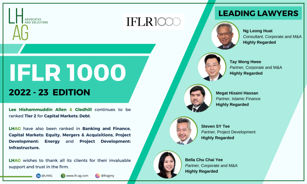 LHAG continues to be recognised by the IFLR1000 - LHAG