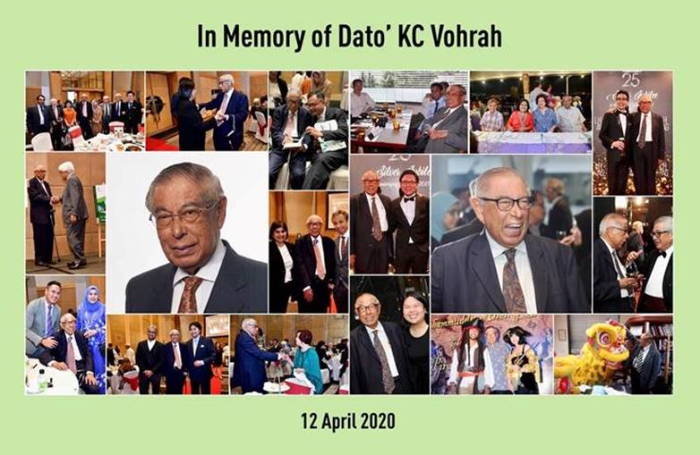 In Memoriam: Dato’ K C Vohrah - LHAG